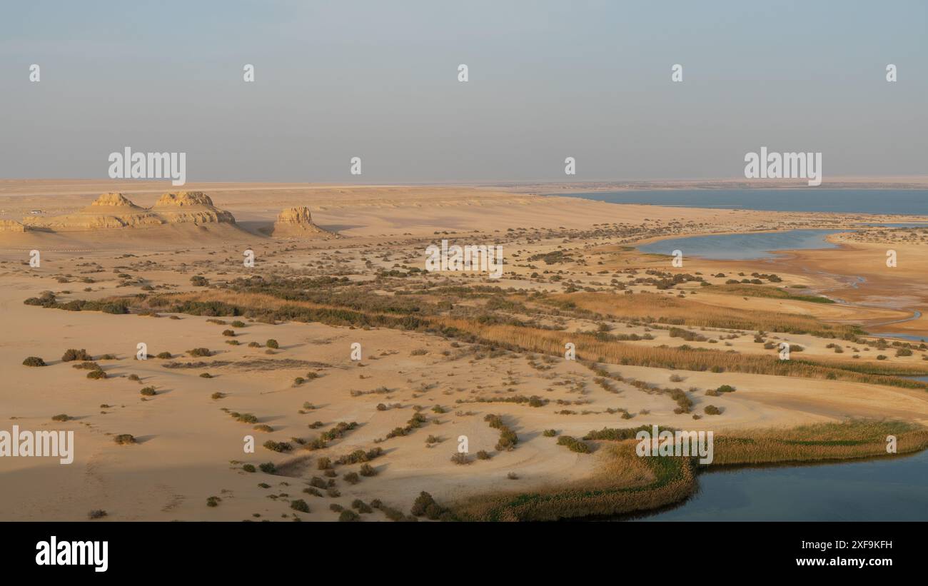 The Magic Lake in Wadi El Rayan in Fayoum, Egypt Stock Photo - Alamy