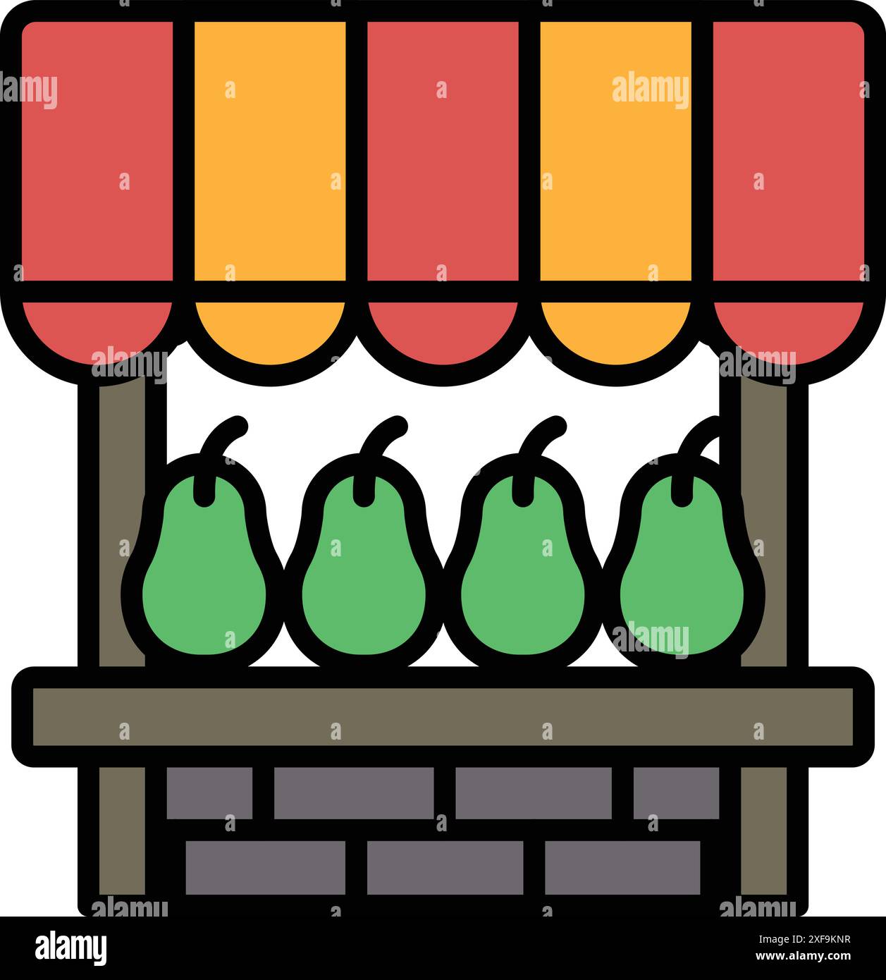 A street fruit shop Stock Vector Images - Alamy