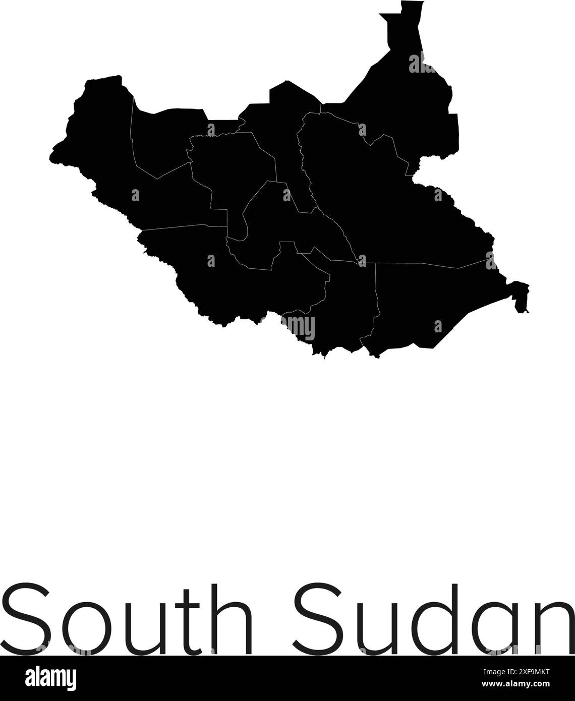 Map of sudan and south sudan hi-res stock photography and images - Alamy