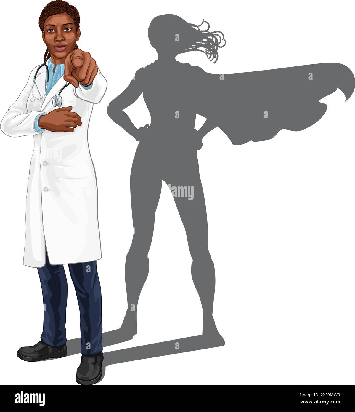 Female superhero clipart Cut Out Stock Images & Pictures - Alamy