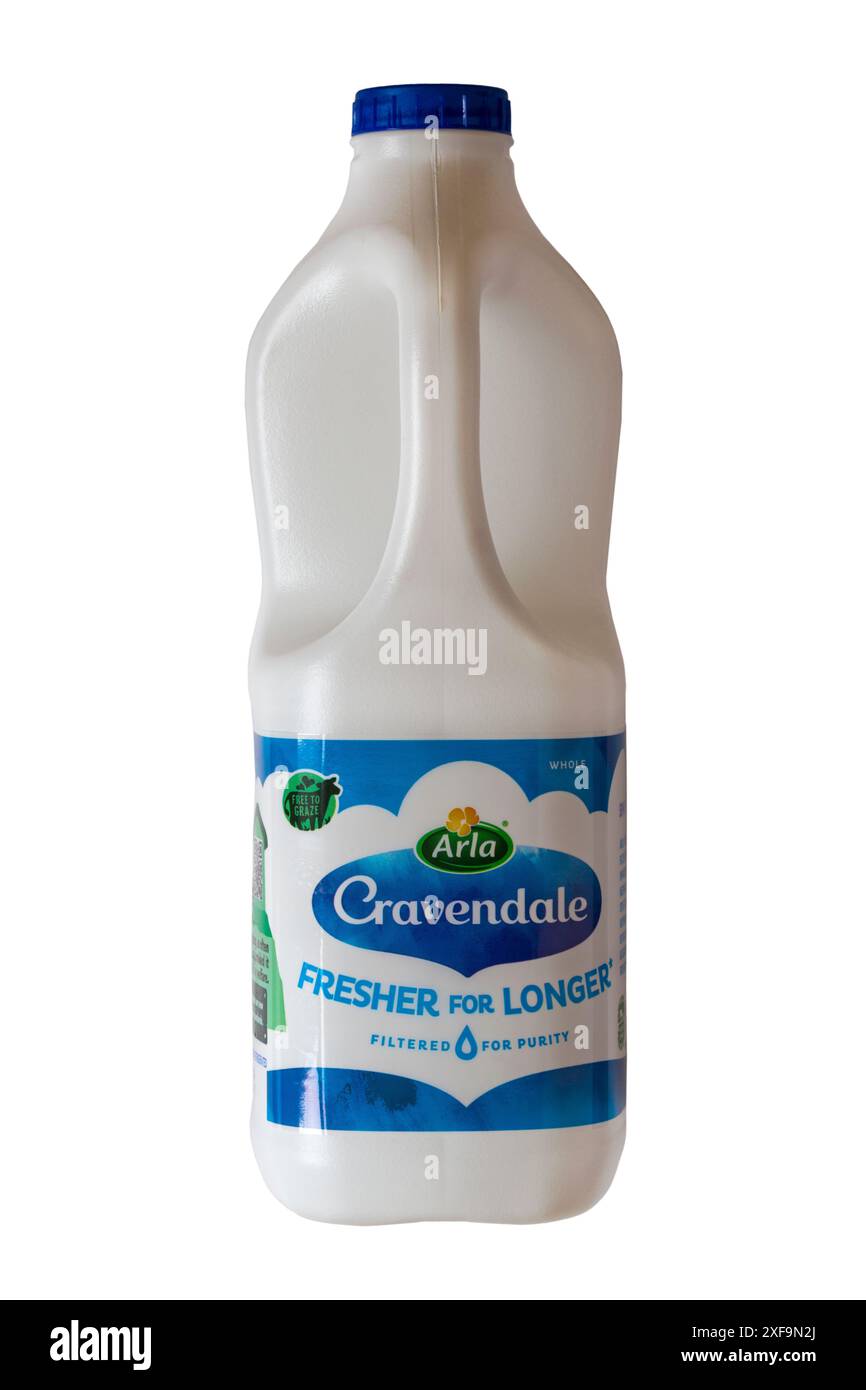 container of Arla Cravendale whole milk fresher for longer filtered for ...