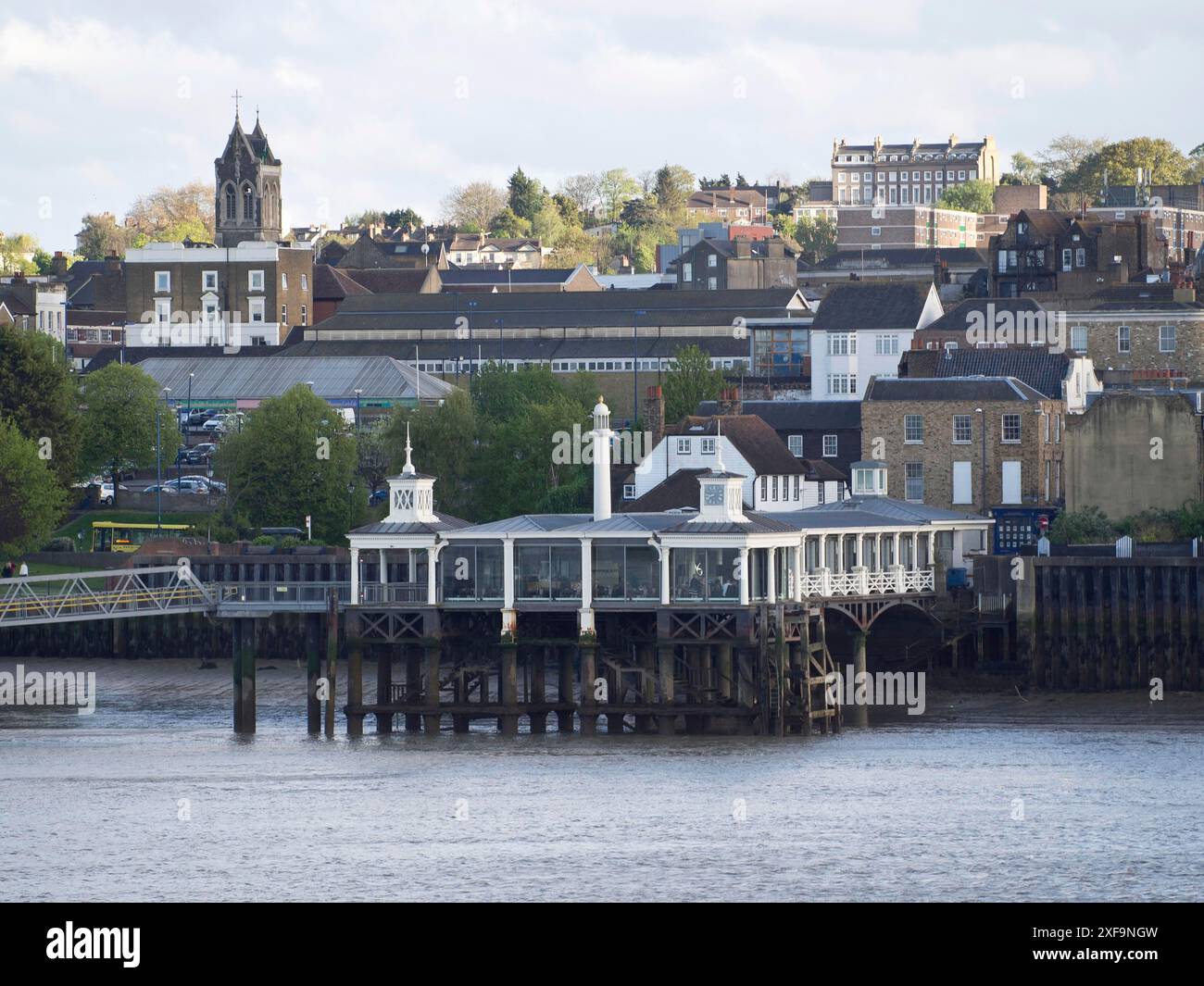 Building on the harbour quay of a river, tilbury, England, Great ...