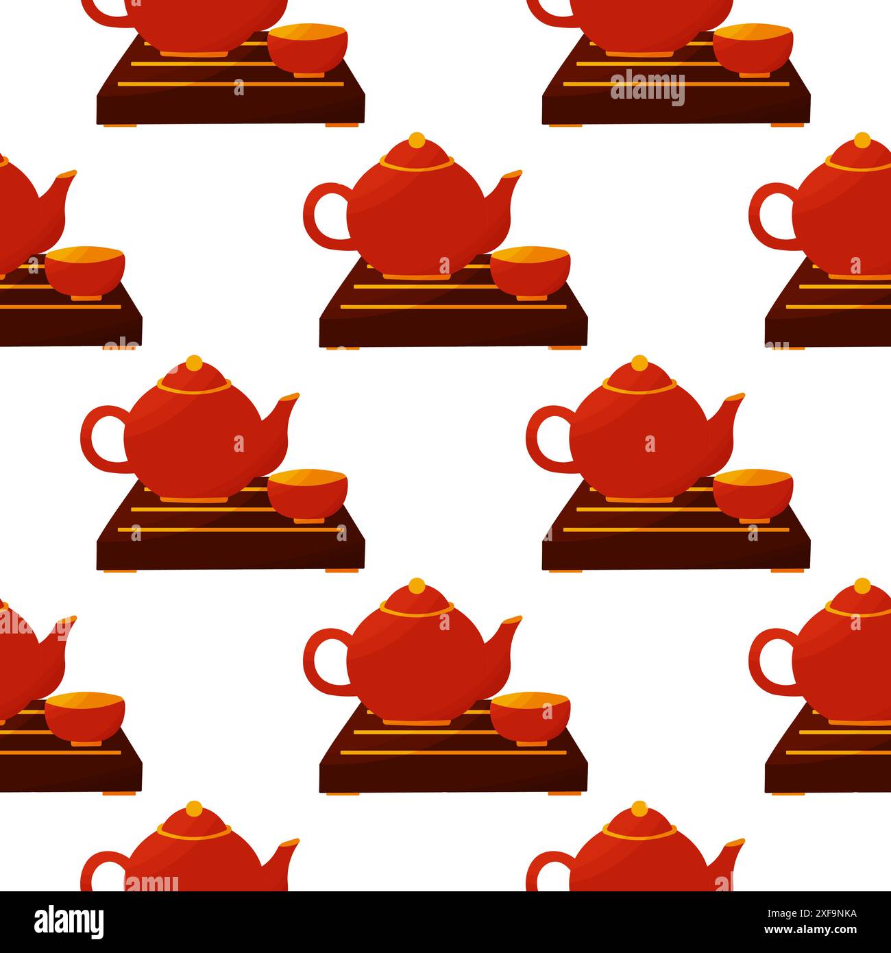 Teapot tea tray Stock Vector Images - Alamy