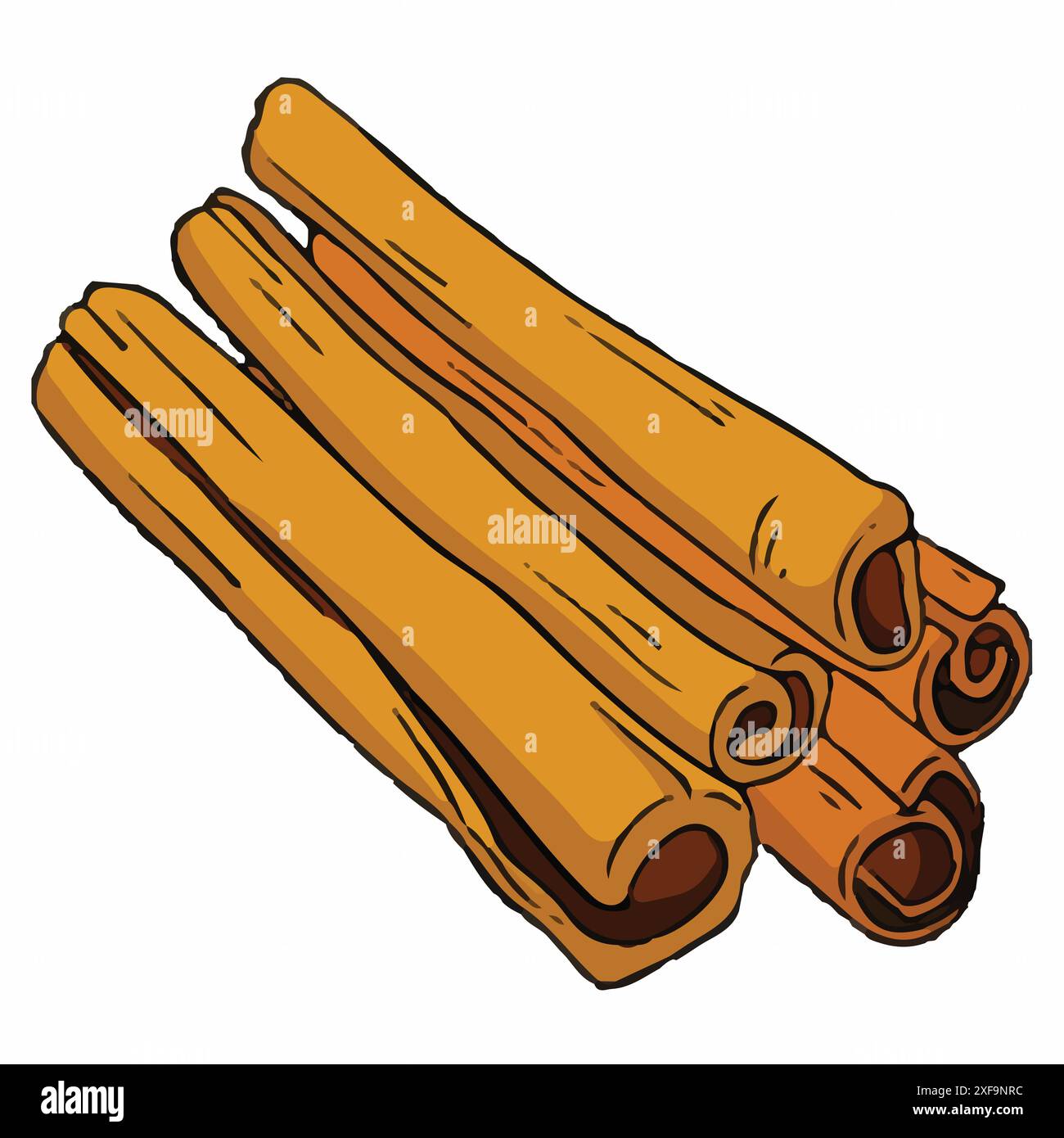 Ground cinnamon on wooden Stock Vector Images - Alamy