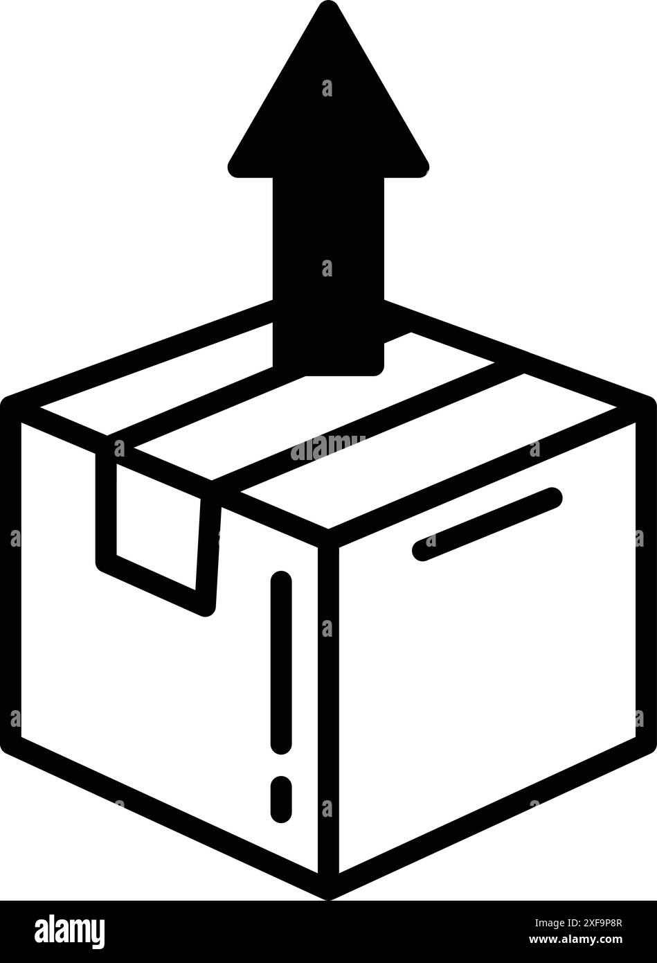 Box with up arrow Black and White Stock Photos & Images - Alamy