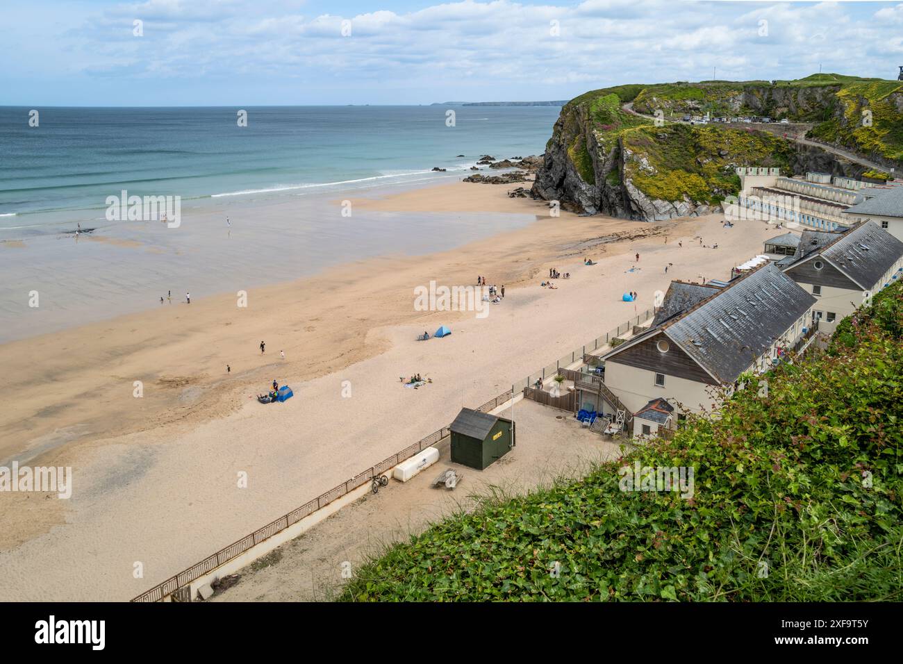 Tolcarne Beach on the coast of Newquay in Cornwall in the UK Stock ...