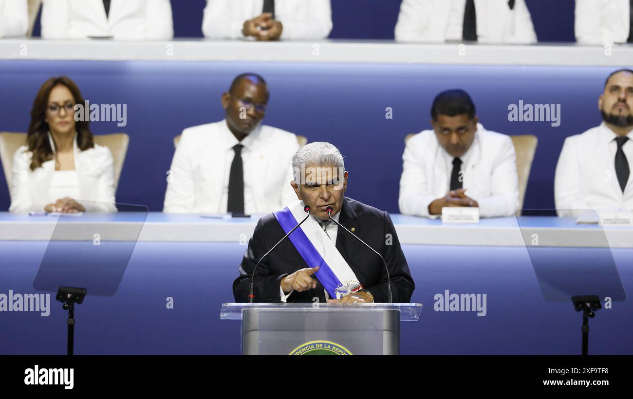 Panama City, Panama. 1st July, 2024. Panama's President Jose Raul ...