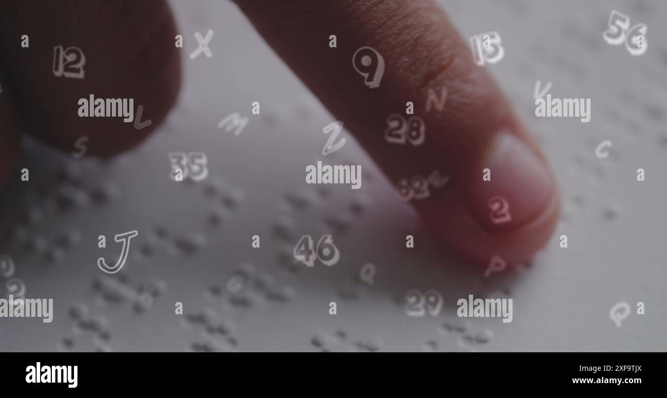 Hands blind child reading braille hi-res stock photography and images ...