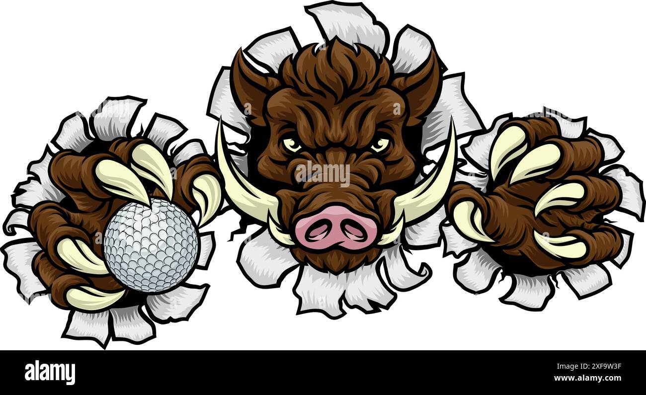 Wild boars head Stock Vector Images - Alamy