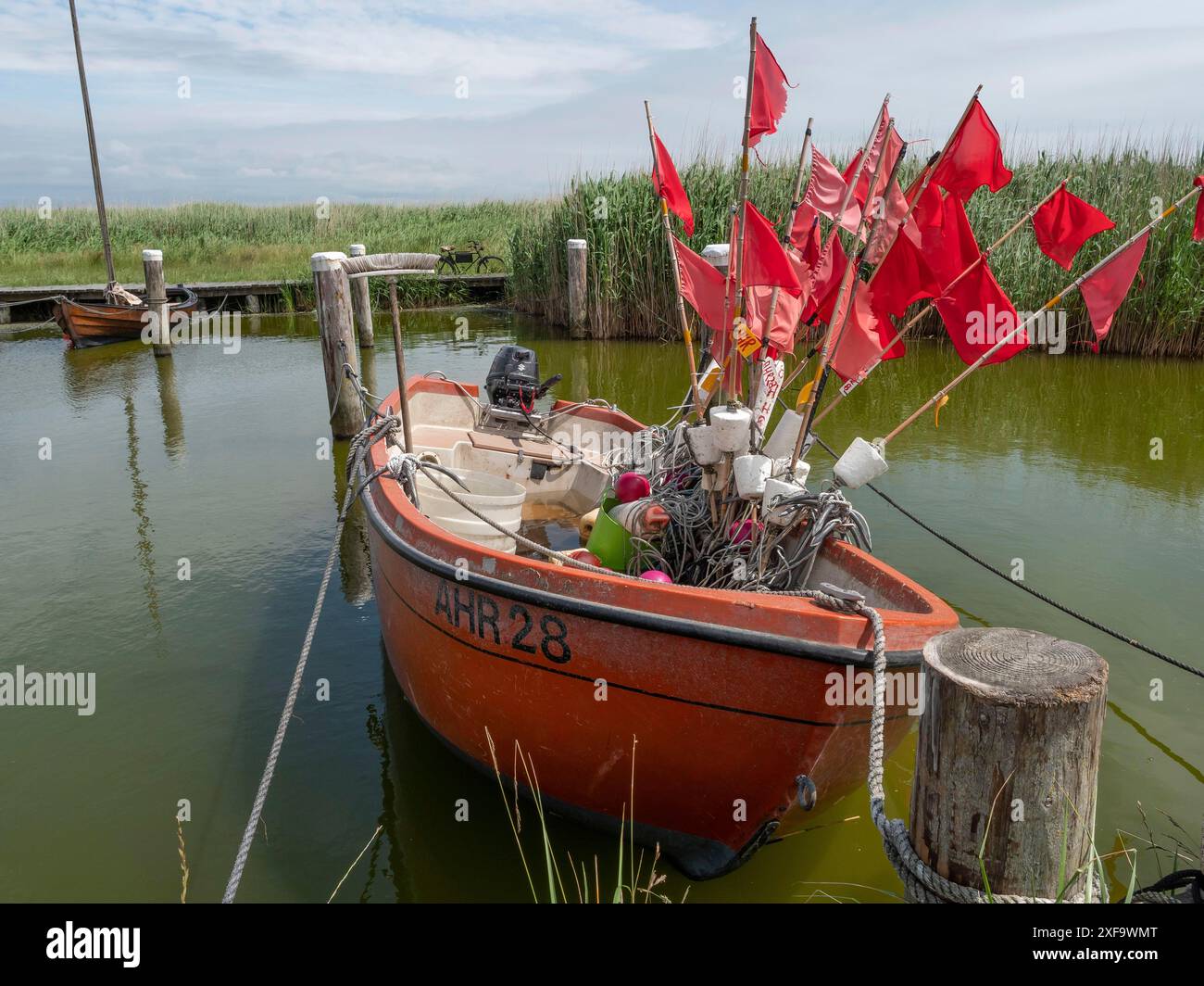 Fishing boat flag hi-res stock photography and images - Alamy