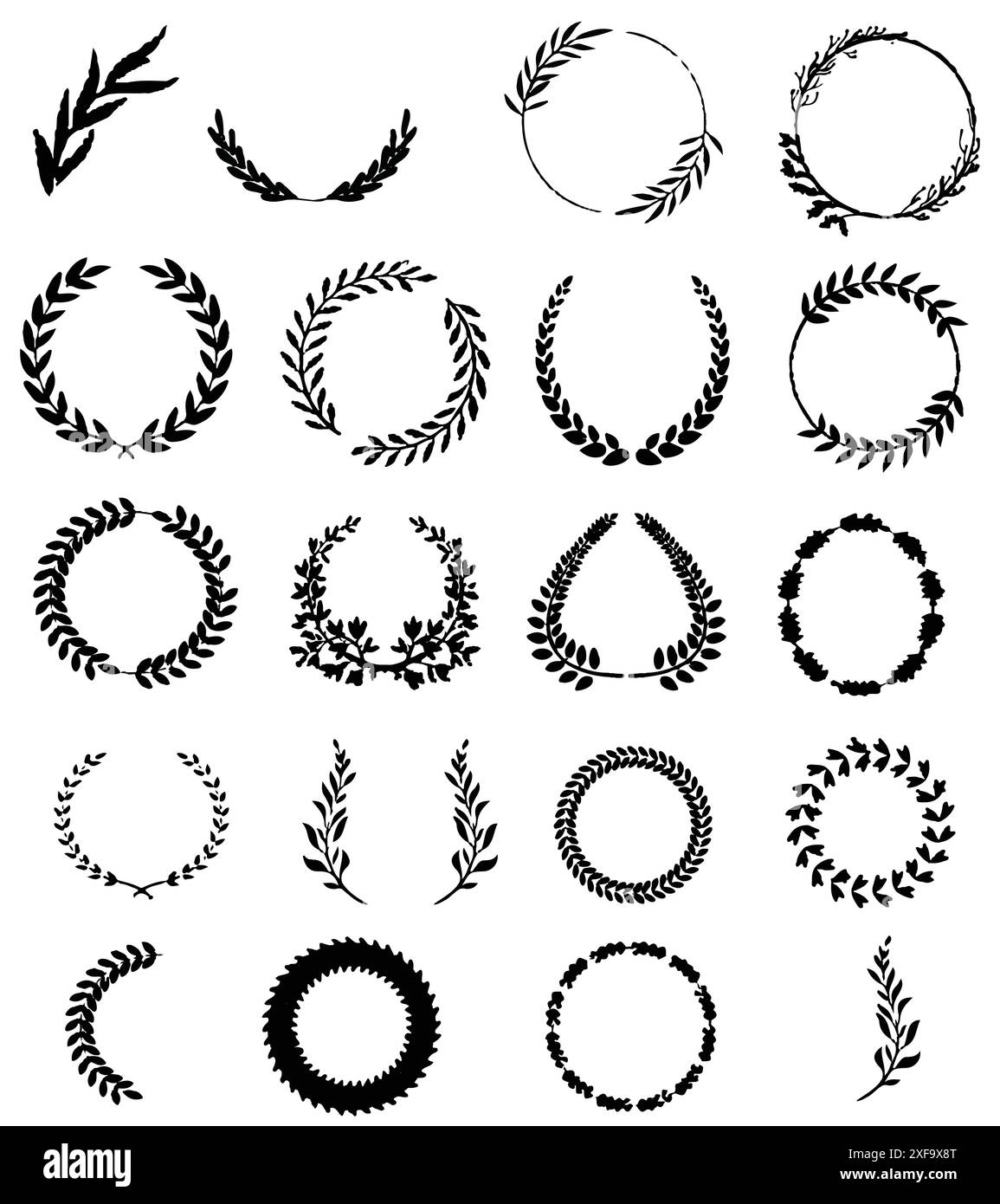 Laurel design hi-res stock photography and images - Alamy