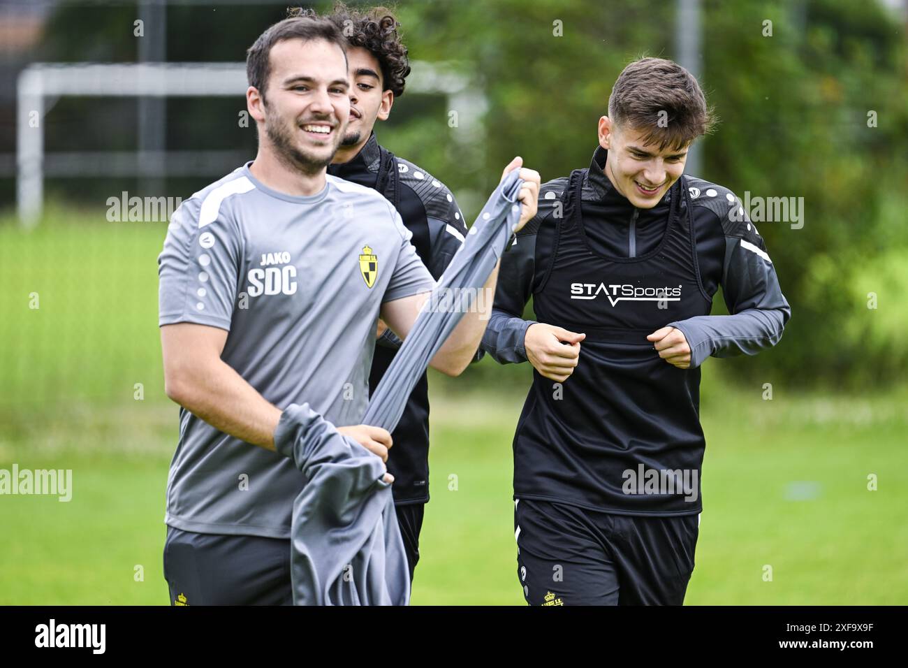 Lierse's Maxim Kireev pictured in action during a training session of soccer team Lierse ...