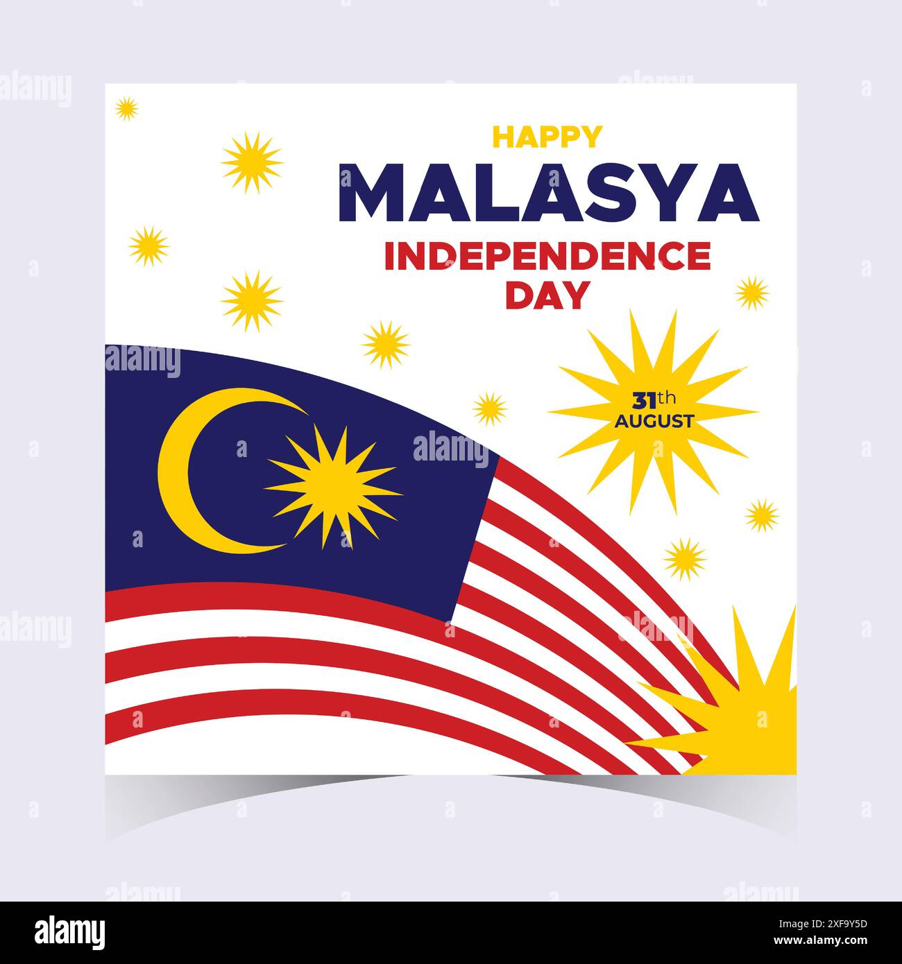 Malaysia Independence Day Web Banner and Background. Happy 31st August ...