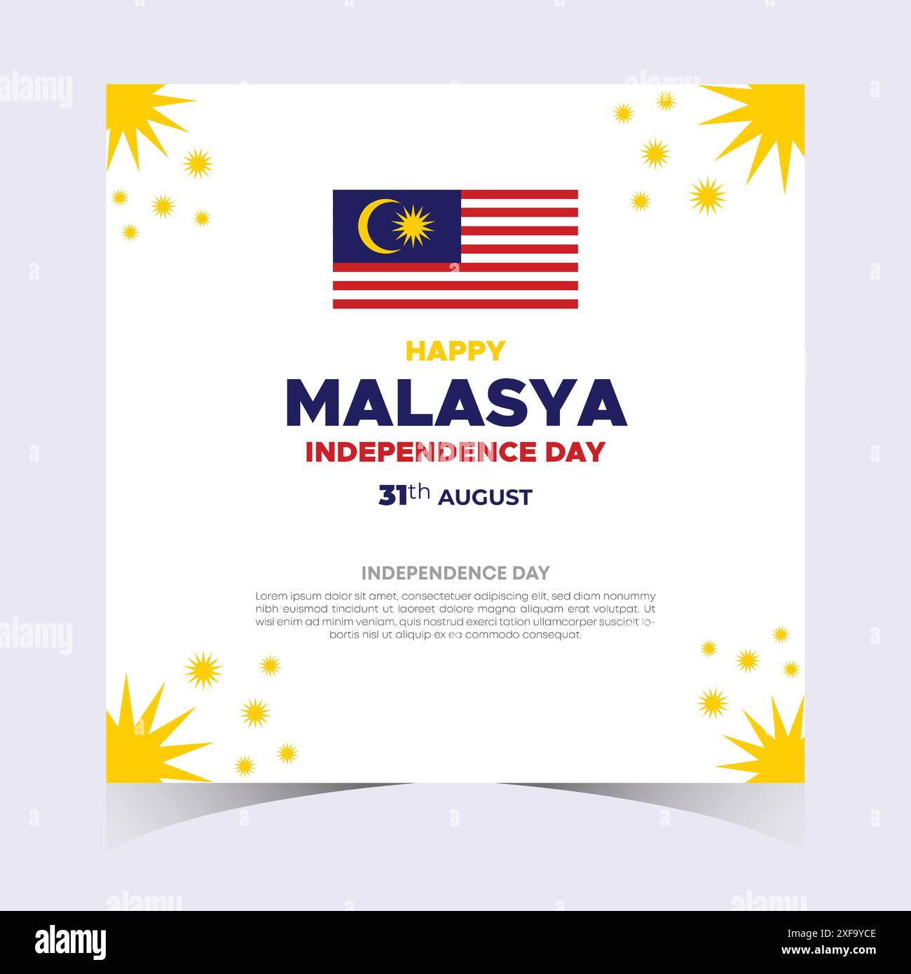 Malaysia Independence Day Web Banner and Background. Happy 31st August ...
