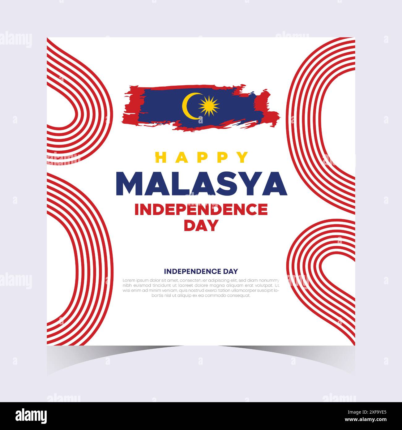 Malaysia Independence Day Web Banner and Background. Happy 31st August ...