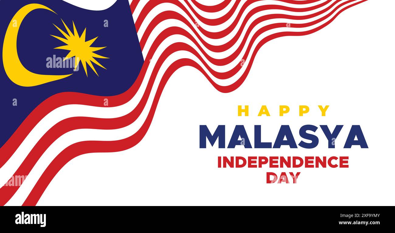 Malaysia Independence Day Web Banner and Background. Happy 31st August ...