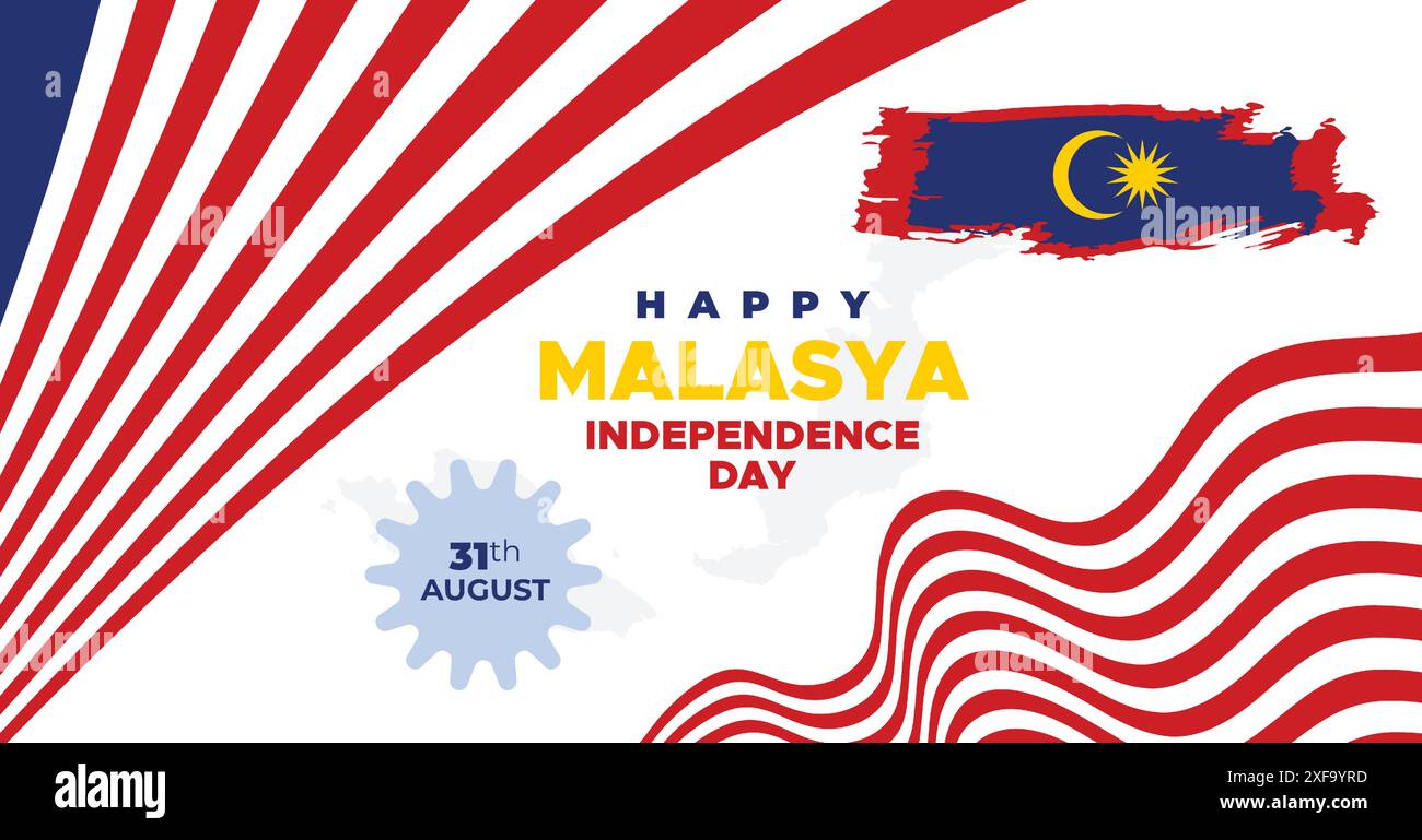 Malaysia Independence Day Web Banner and Background. Happy 31st August ...