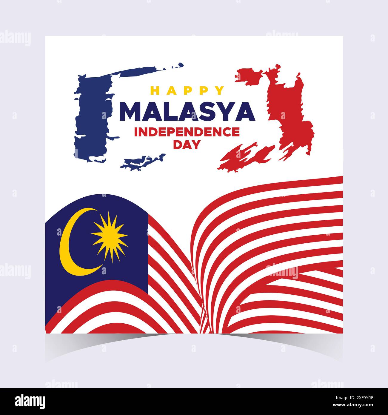 Malaysia Independence Day Web Banner and Background. Happy 31st August ...