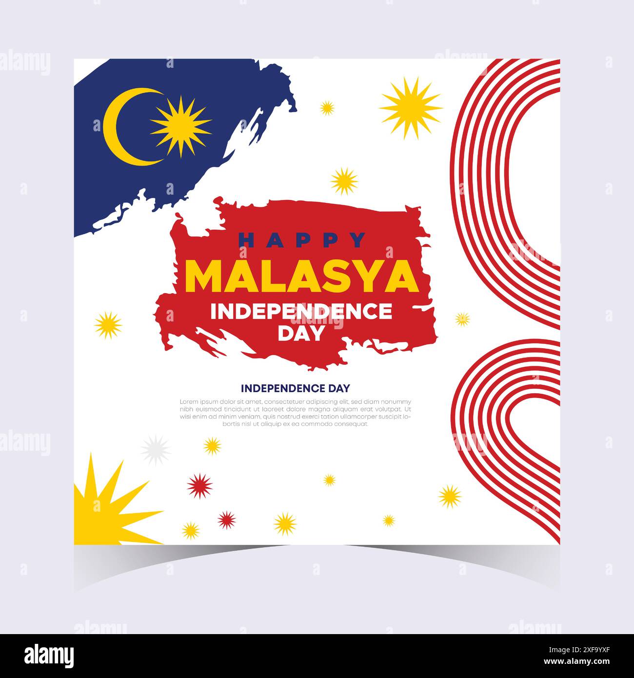 Malaysia Independence Day Web Banner and Background. Happy 31st August ...
