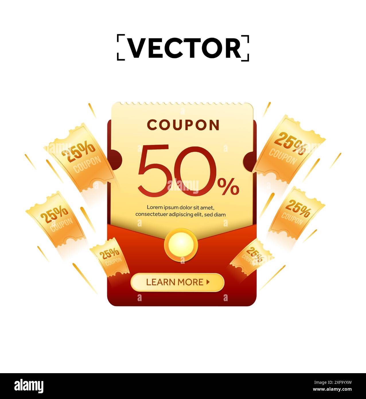 Red cta button hi-res stock photography and images - Alamy