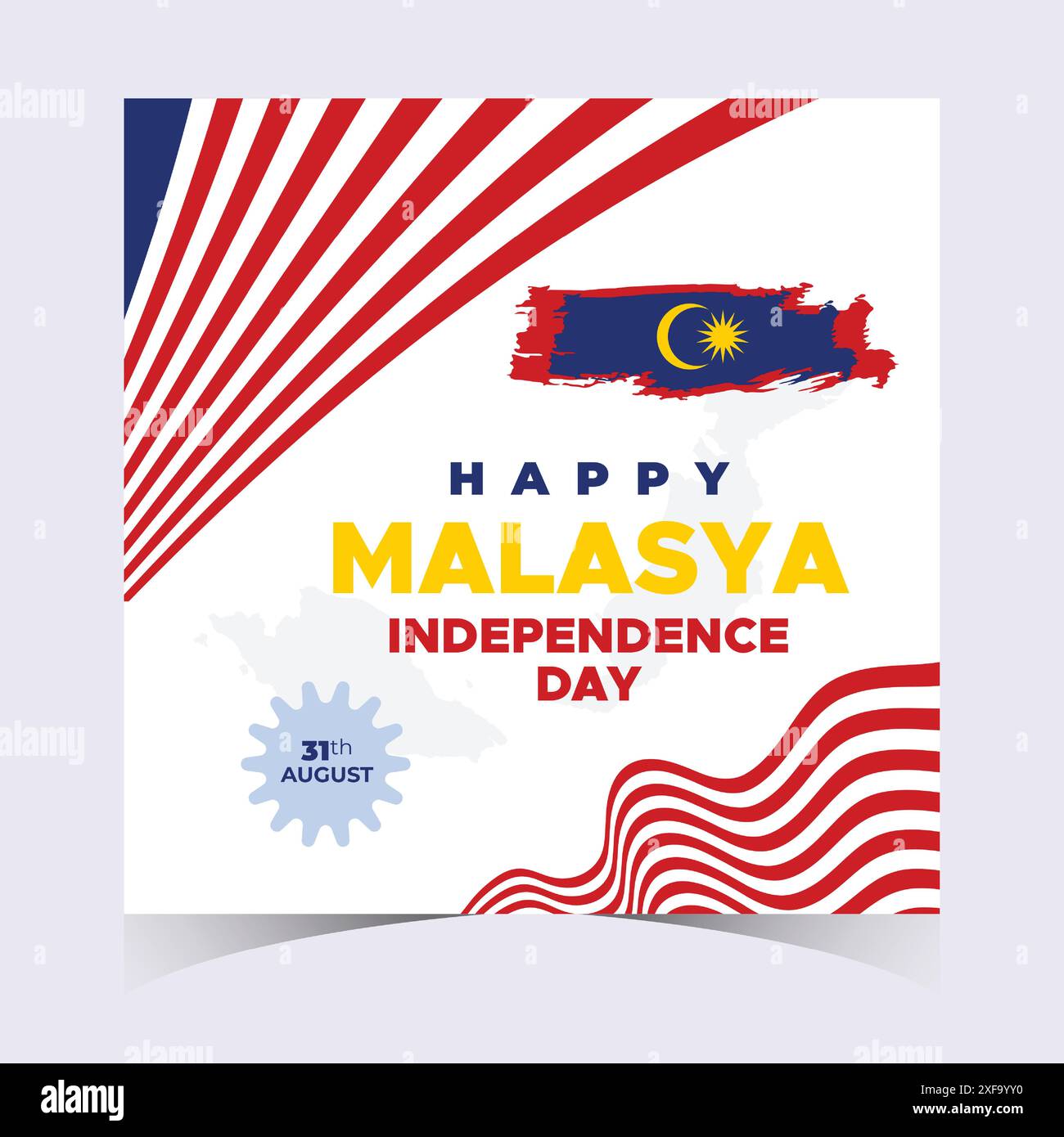Malaysia Independence Day Web Banner and Background. Happy 31st August ...