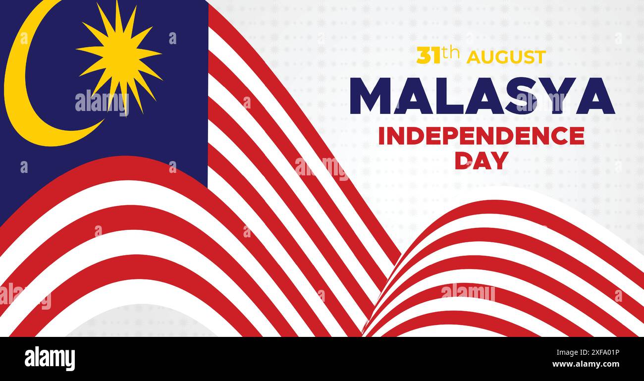 Malaysia Independence Day Web Banner and Background. Happy 31st August ...