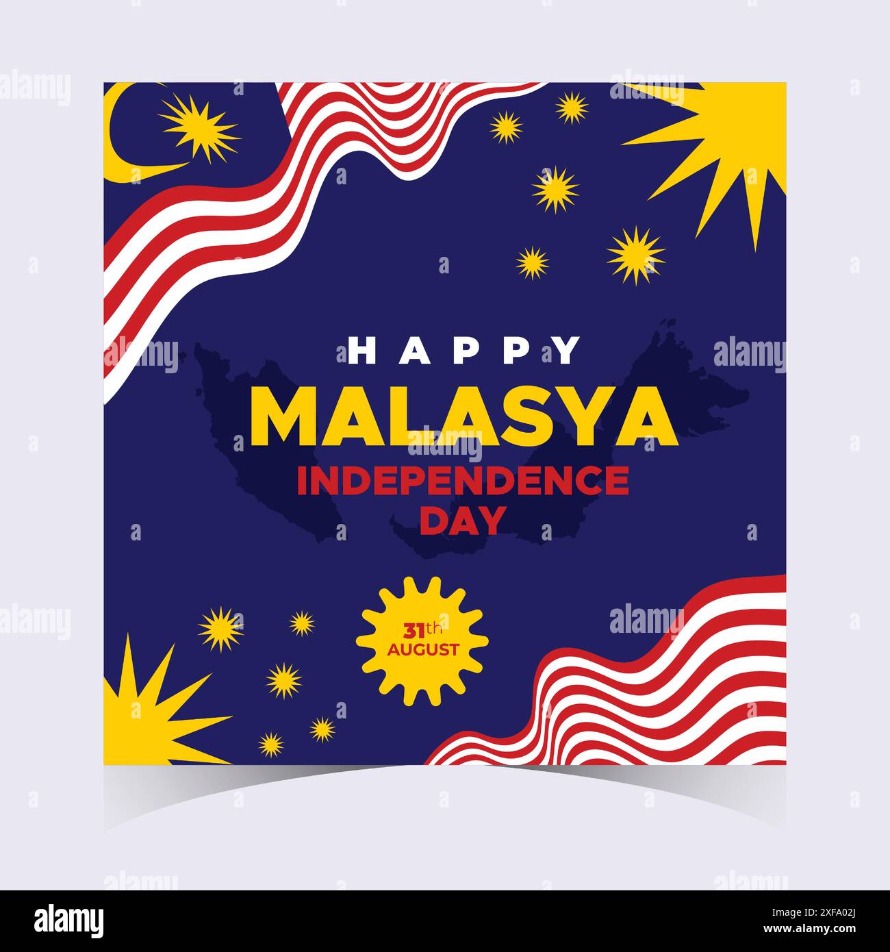 Malaysia Independence Day Web Banner and Background. Happy 31st August ...