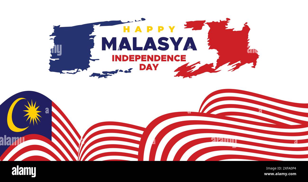 Malaysia Independence Day Web Banner and Background. Happy 31st August ...