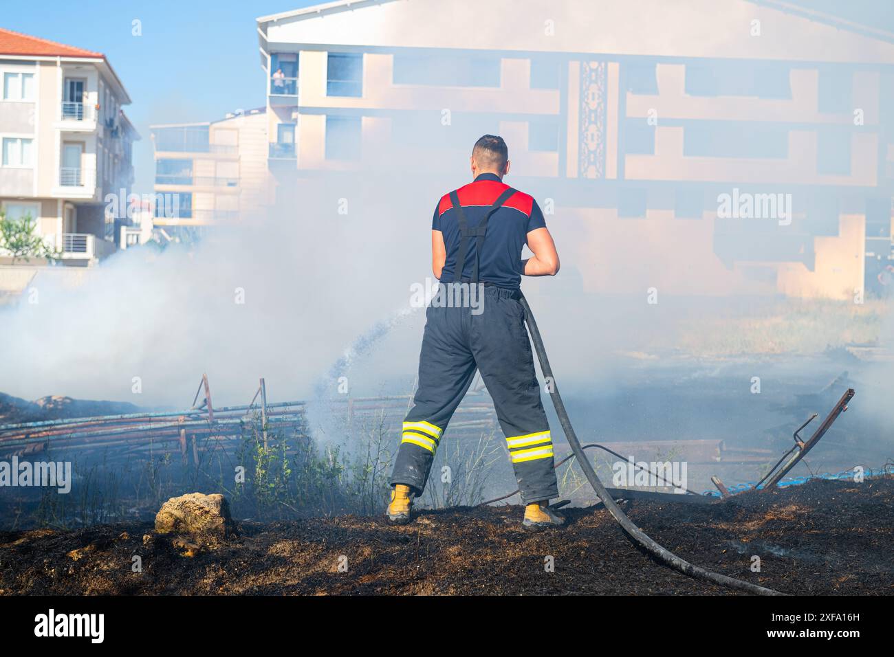 Firefighter training field hi-res stock photography and images - Alamy