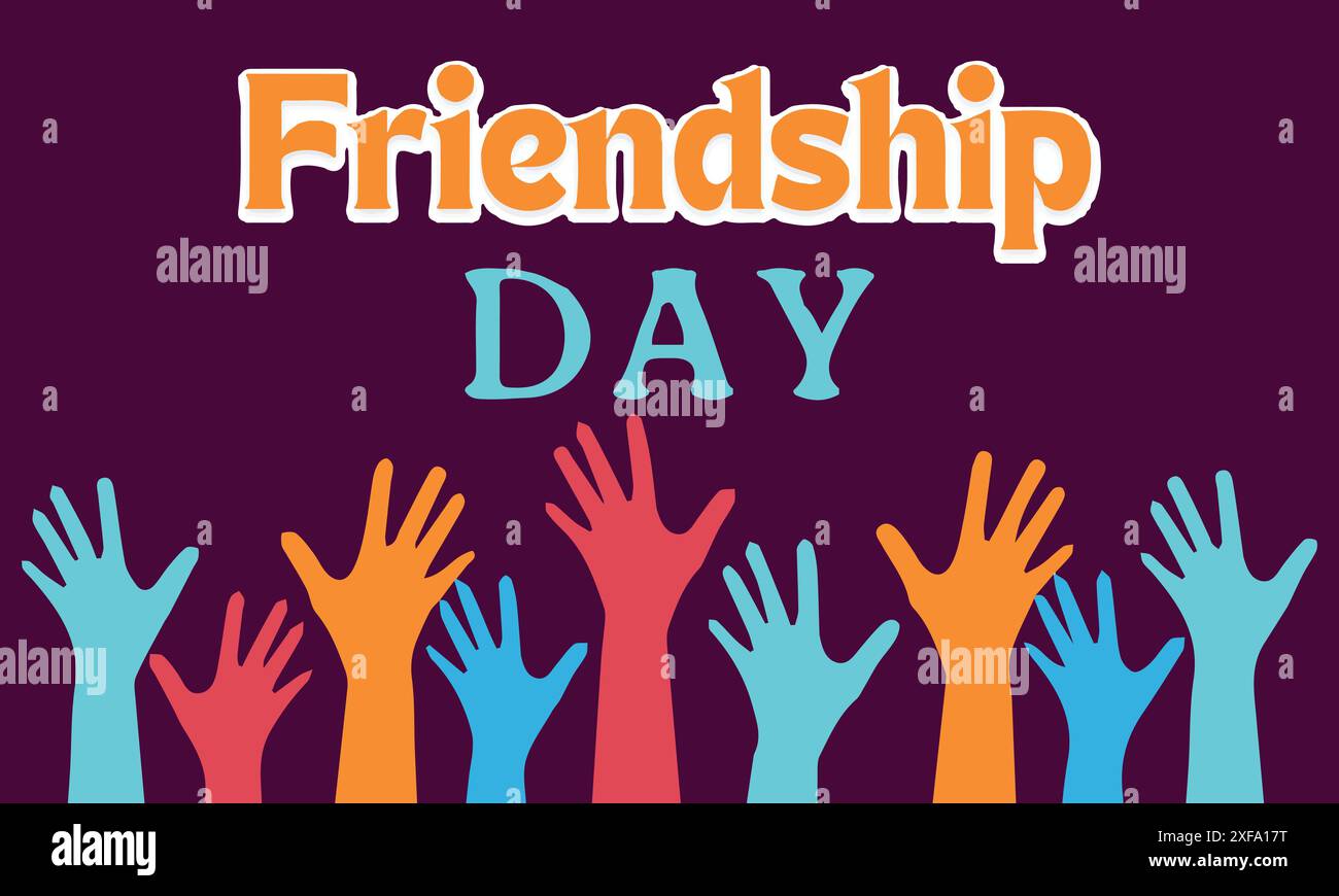 Happy friendship day vector art hi-res stock photography and images - Alamy