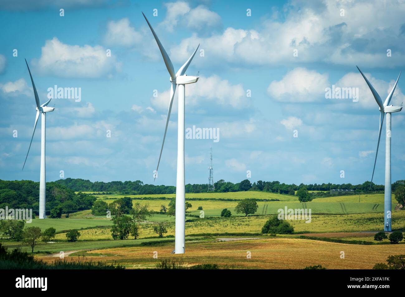 A wind turbine converts the wind to the energy of wind into electrical ...