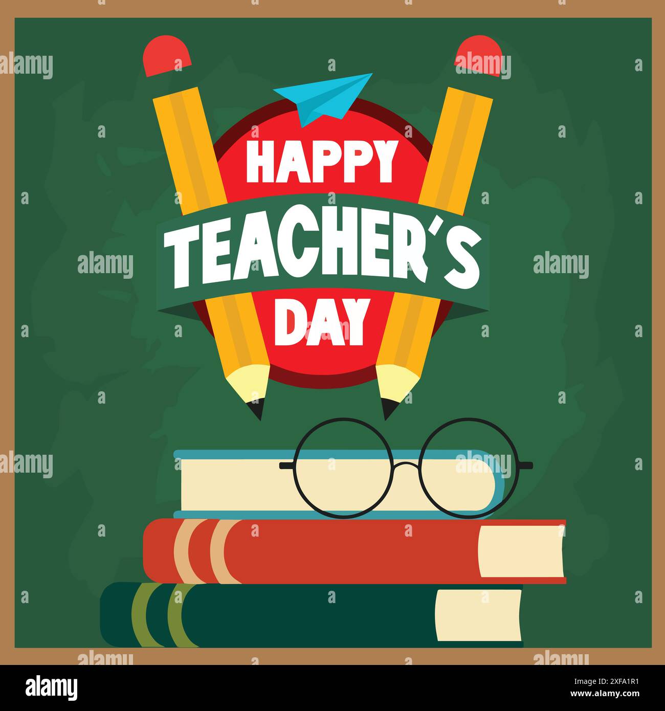 Happy Teacher's Day Card. Happy Teachers Day Creative Design Stock ...