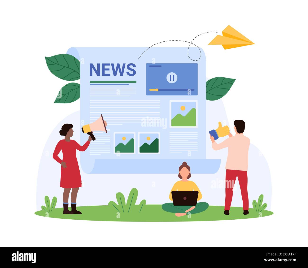 Announcement of daily blog news, update social media information ...