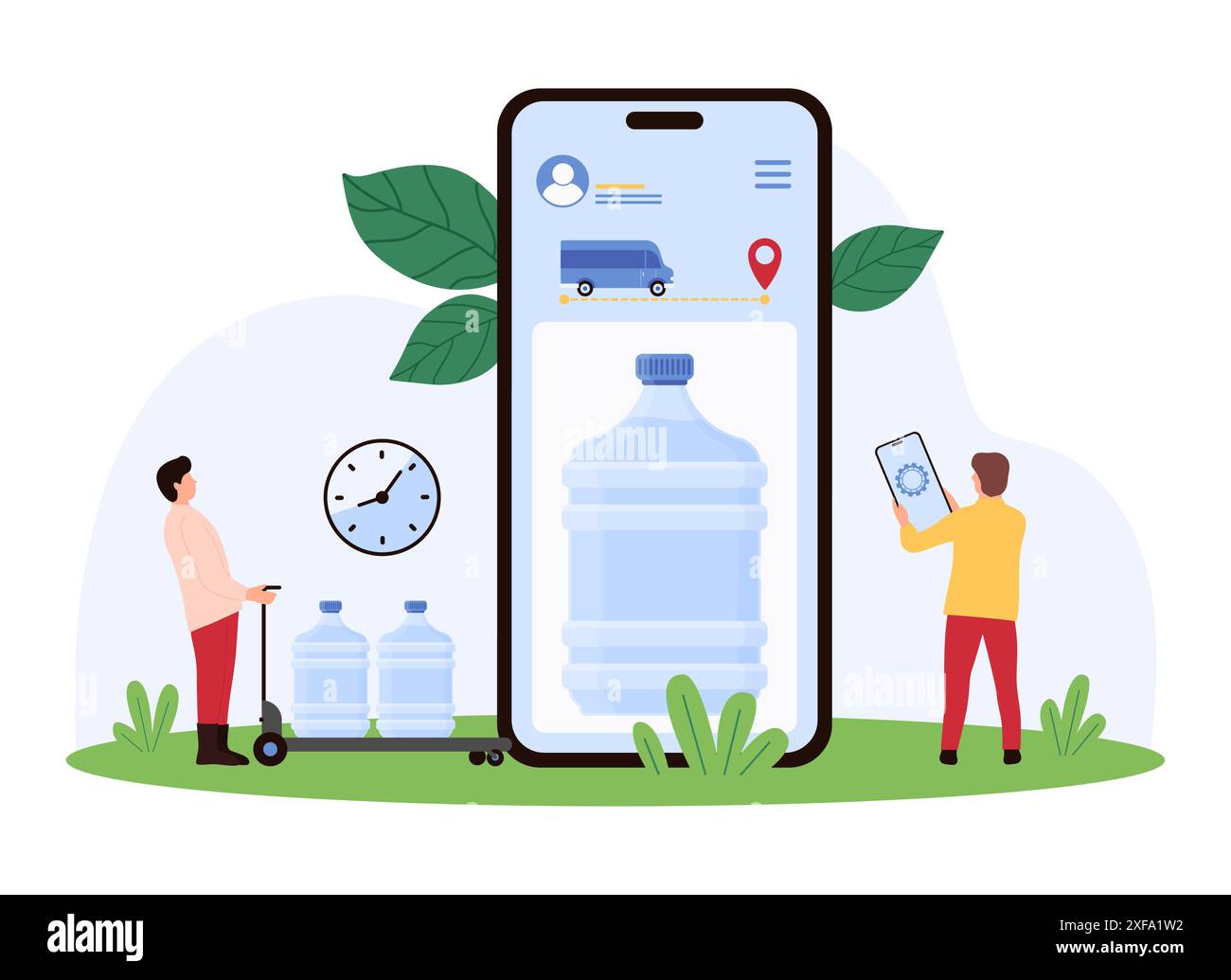 Water company truck Cut Out Stock Images & Pictures - Alamy