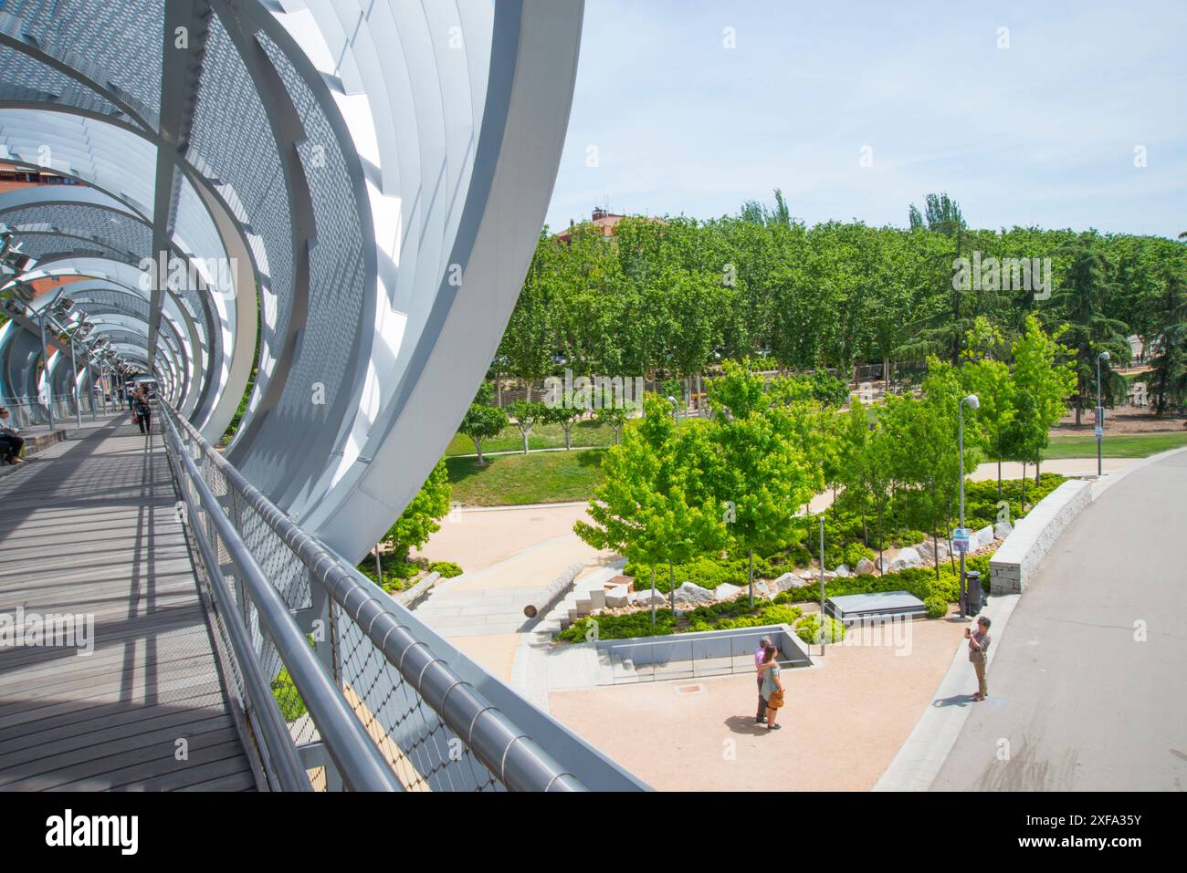 Madrid Rio park from Perrault bridge. Madrid, Spain Stock Photo - Alamy