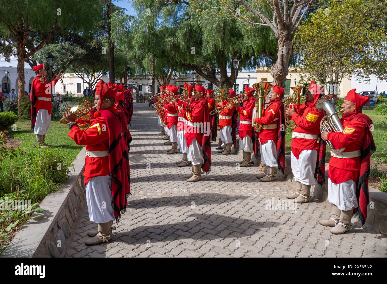 The band of the Infernales de Guemes, 5th Mountain Exploration Cavalry ...