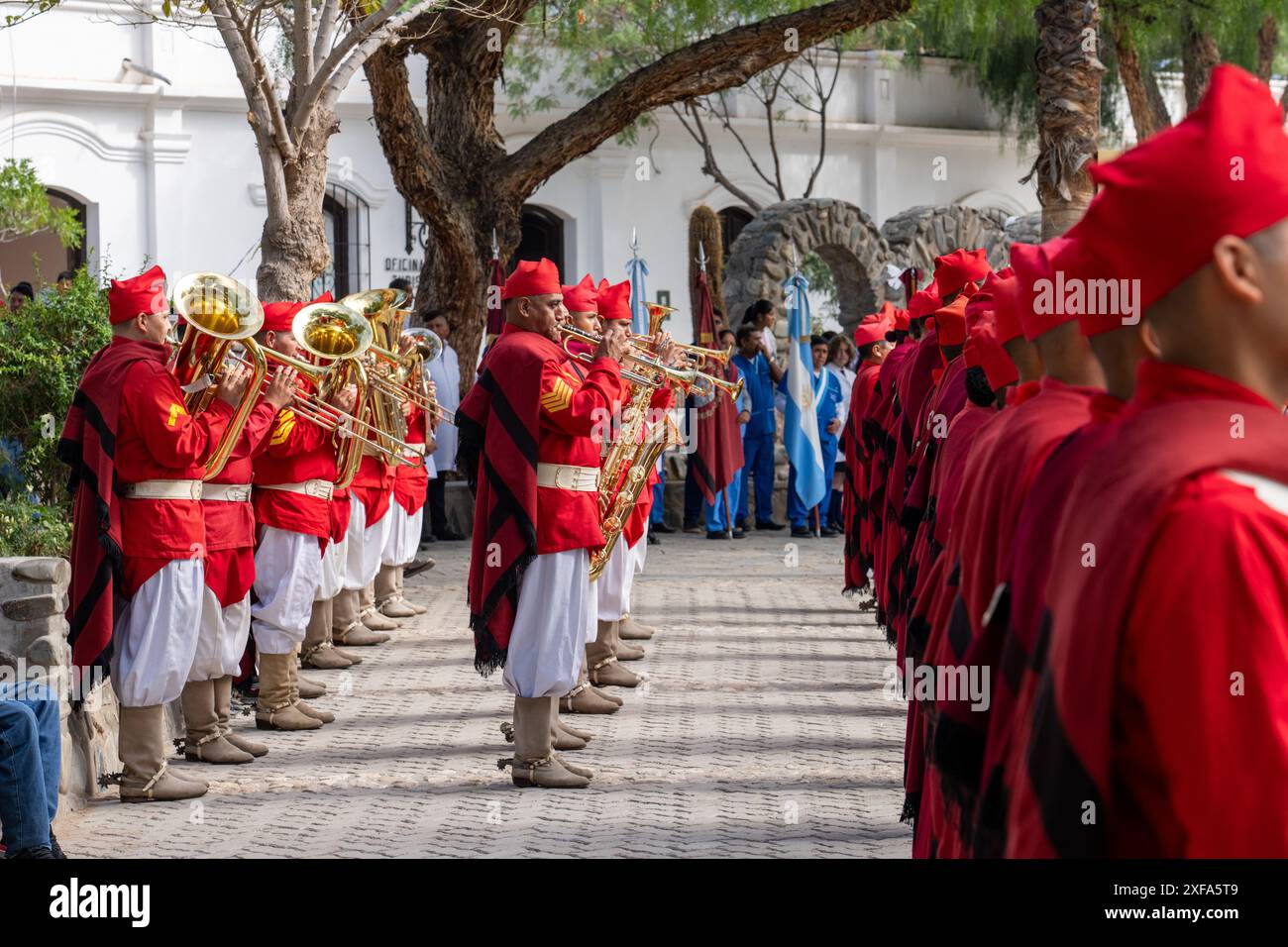 The band of the Infernales de Guemes, 5th Mountain Exploration Cavalry ...