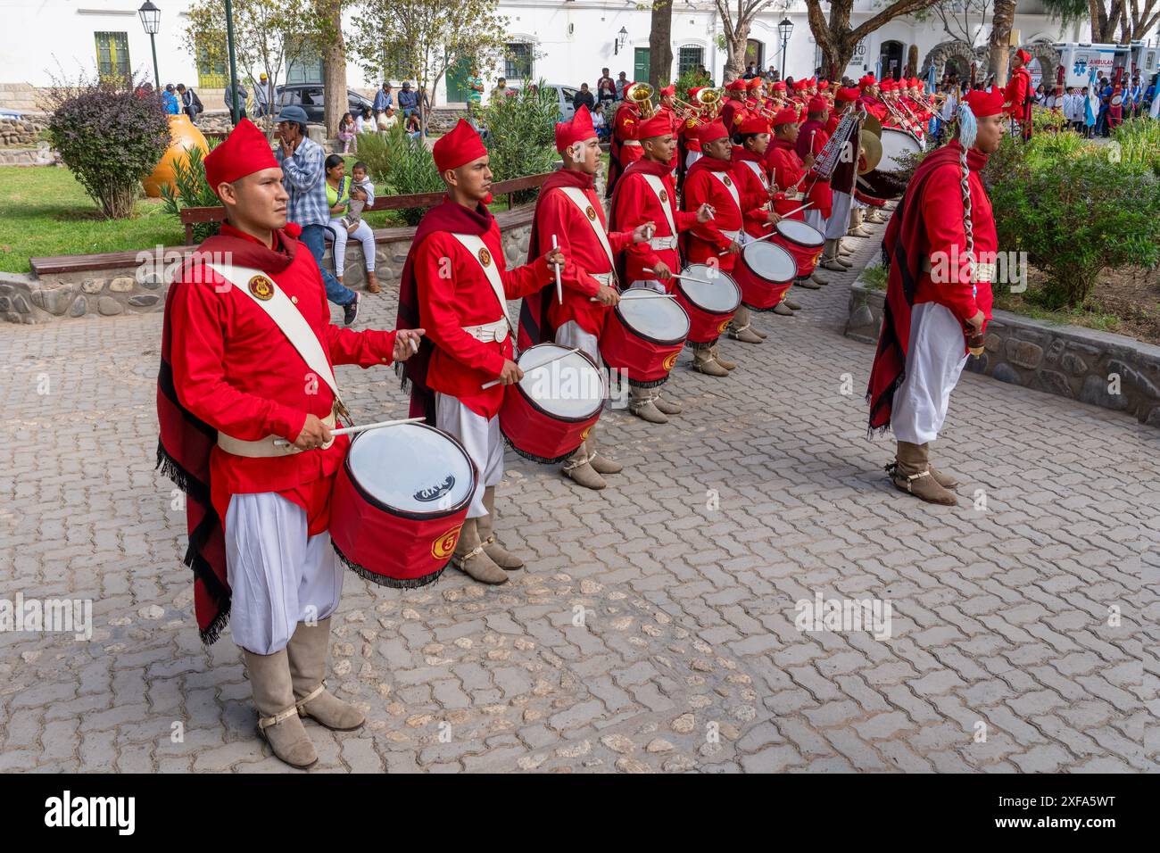 The band of the Infernales de Guemes, 5th Mountain Exploration Cavalry ...