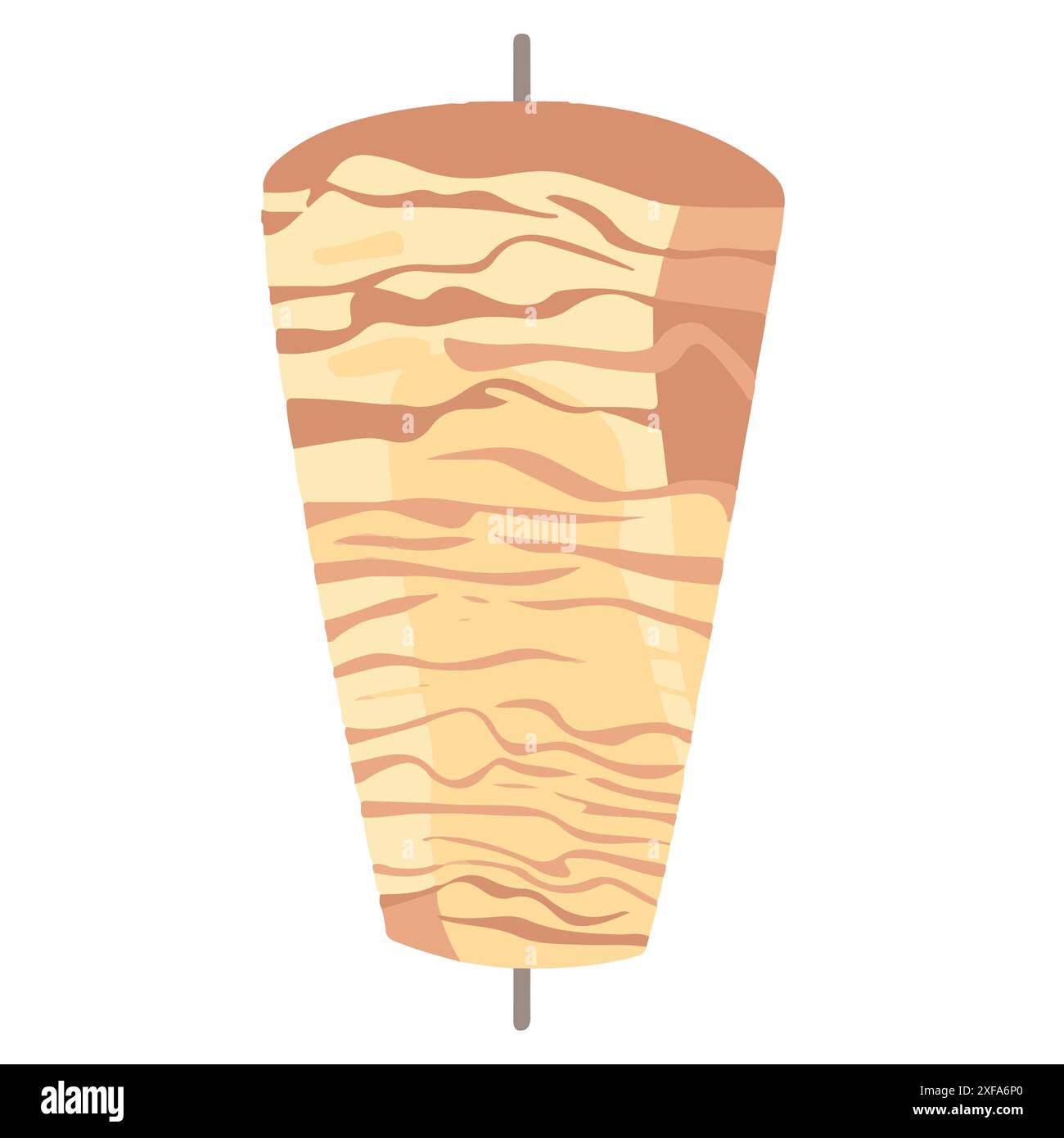 Arab chicken grilled shawarma Stock Vector Images - Alamy
