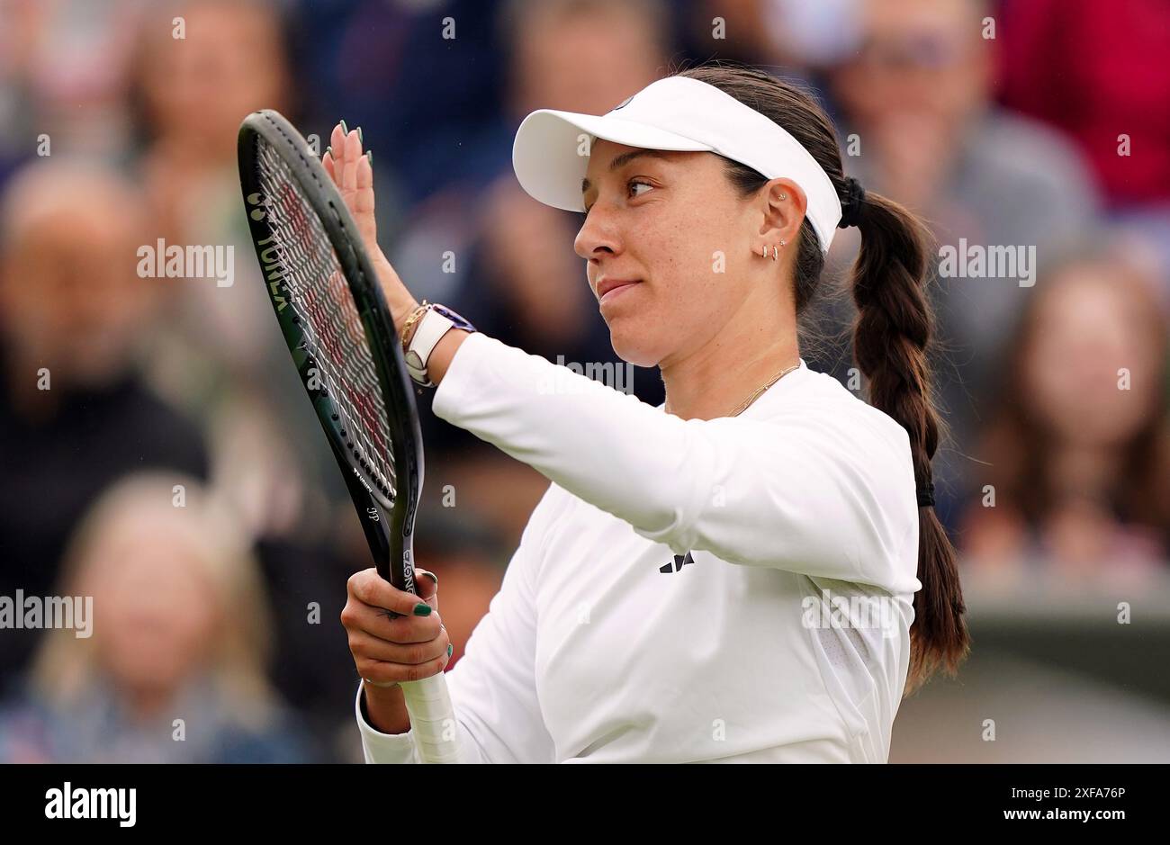 Jessica Pegula after beating Ashlyn Krueger (not pictured) on day two ...