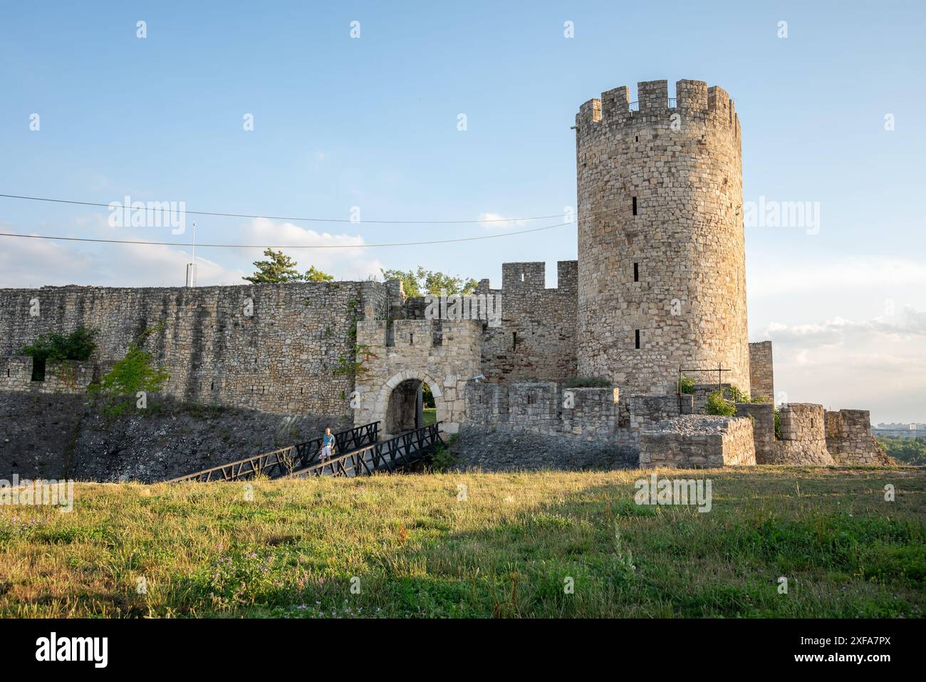Remains of Historic Belgrade Fortress in Kalemegdan park in Belgrade ...