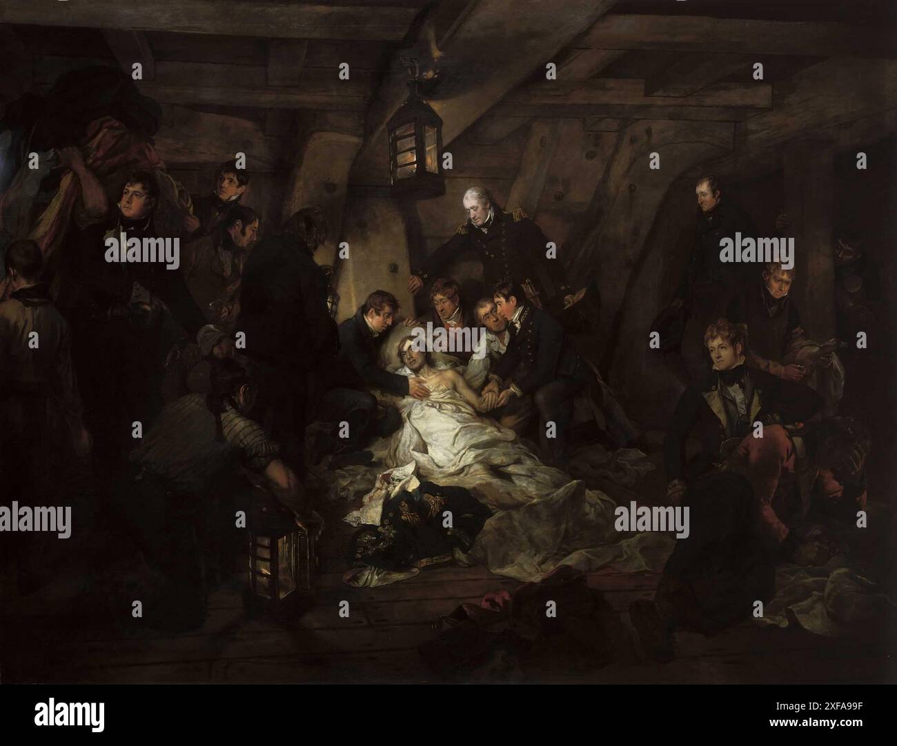 The Death of Nelson, 21 October 1805 Arthur William Devis Stock Photo ...
