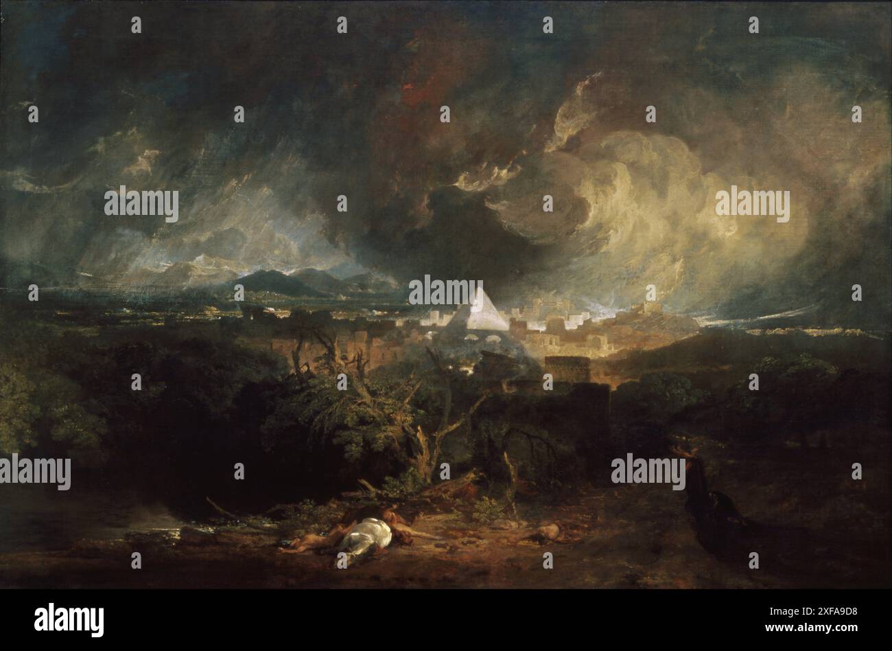 Joseph Mallord William Turner - The Fifth Plague of Egypt - Moses ...