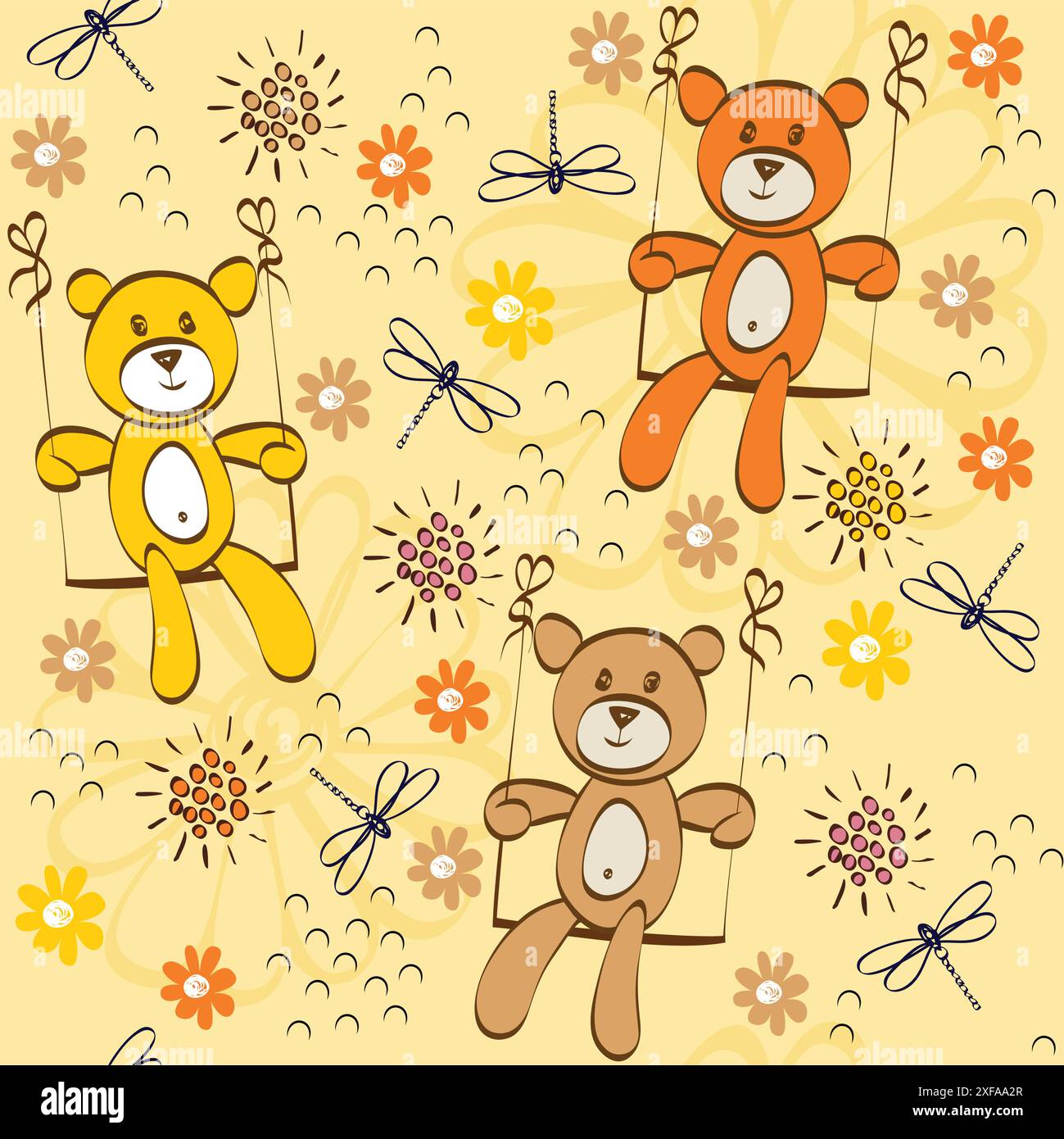 Cute hand draw seamless pattern for kids Stock Vector Image & Art - Alamy