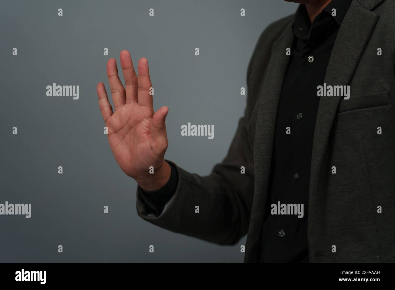 Hand showing fingerprint hi-res stock photography and images - Alamy