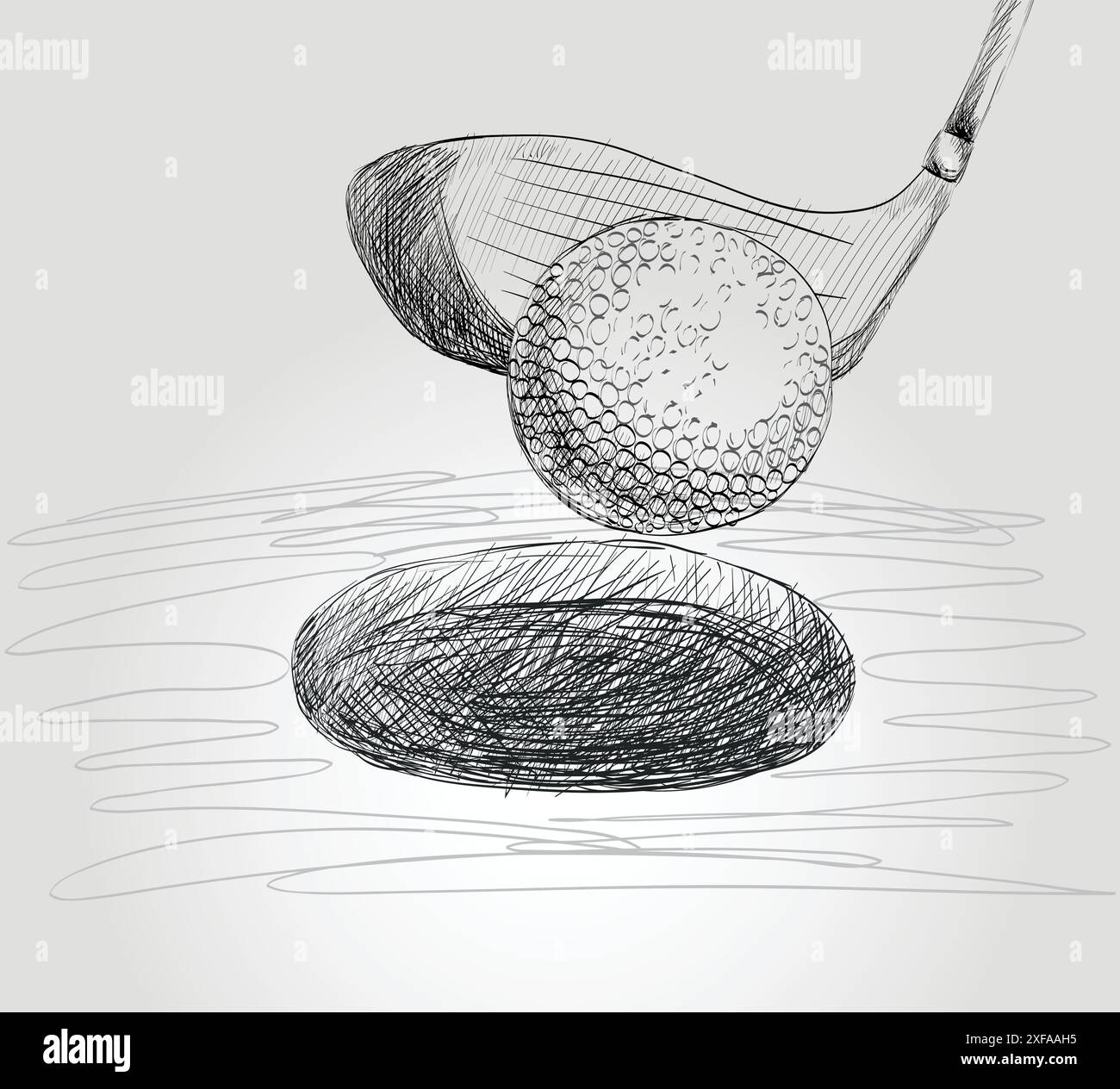 sketch of a golf ball. Hand drawn illustration Stock Vector Image & Art ...