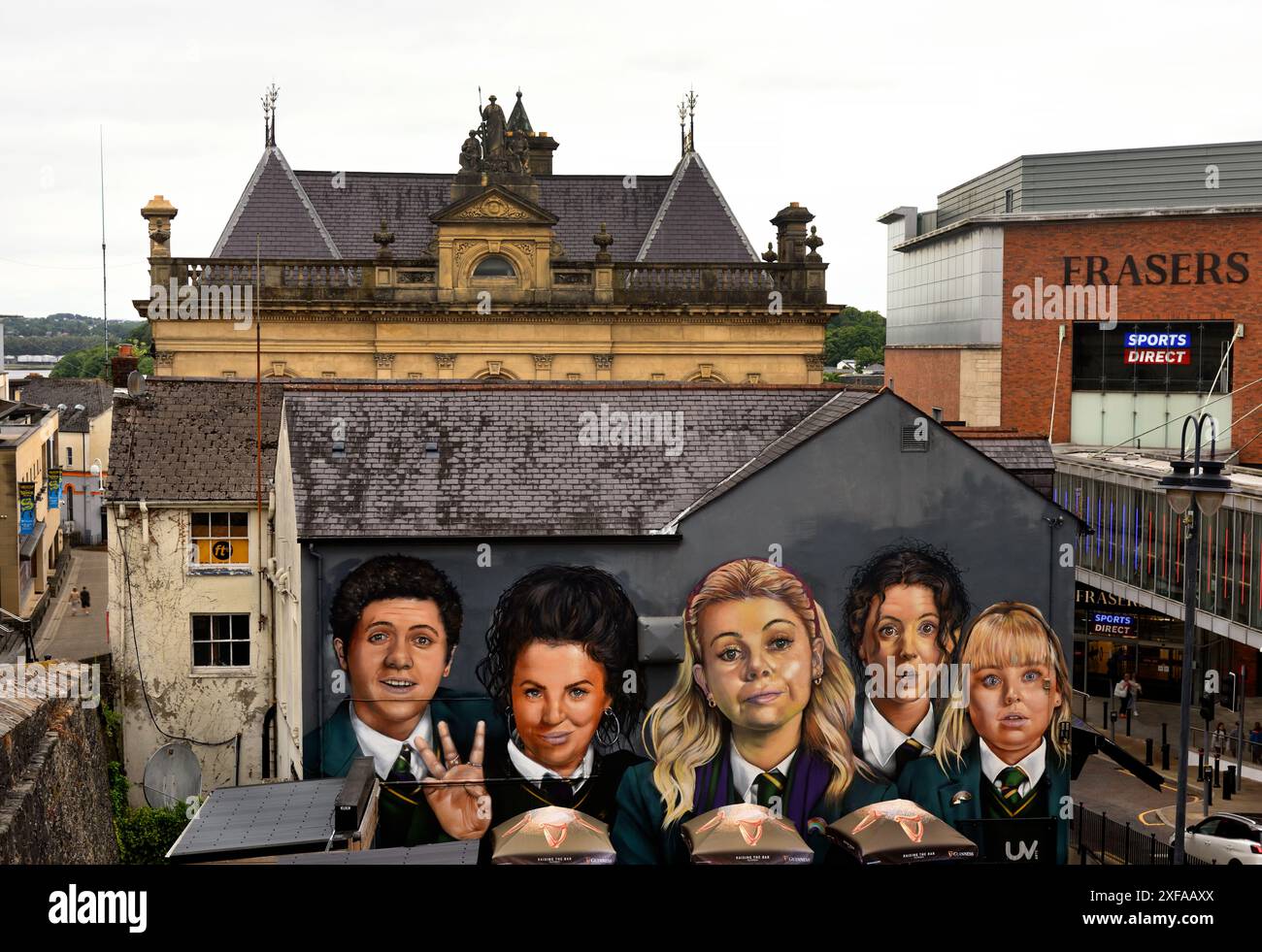 Derry Girls Mural Derry Northern Ireland Stock Photo - Alamy