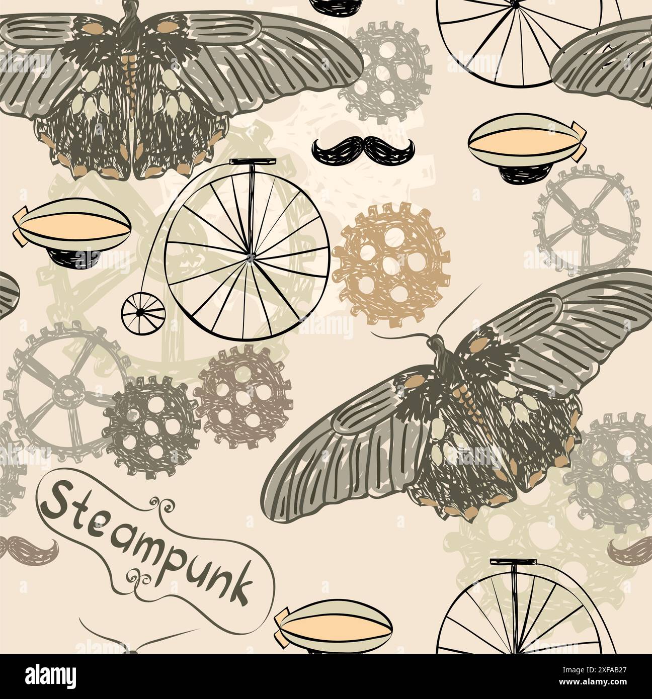 Steampunk vectors hi-res stock photography and images - Alamy