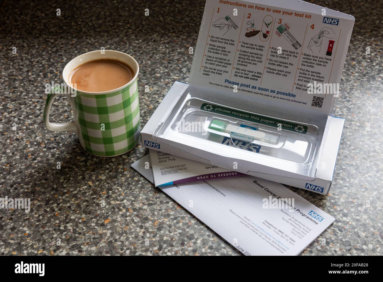 Too important to put off or ignore, a NHS letter for undertaking bowel ...