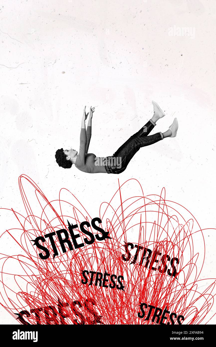 Trend sketch image composite photo collage of vertical picture young ...